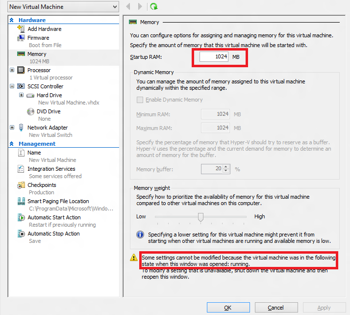 When to use Hyper-V Dynamic Memory versus Runtime Memory Resize | Microsoft Community Hub