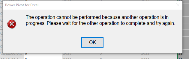 PowerPivot for excel error message | Microsoft Community Hub