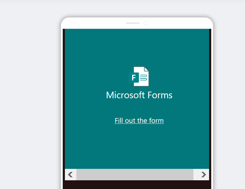 MS Form embedded in web page does not show up on the mobile browser ... MS Form embedded in web page does not show up on the mobile browser ...