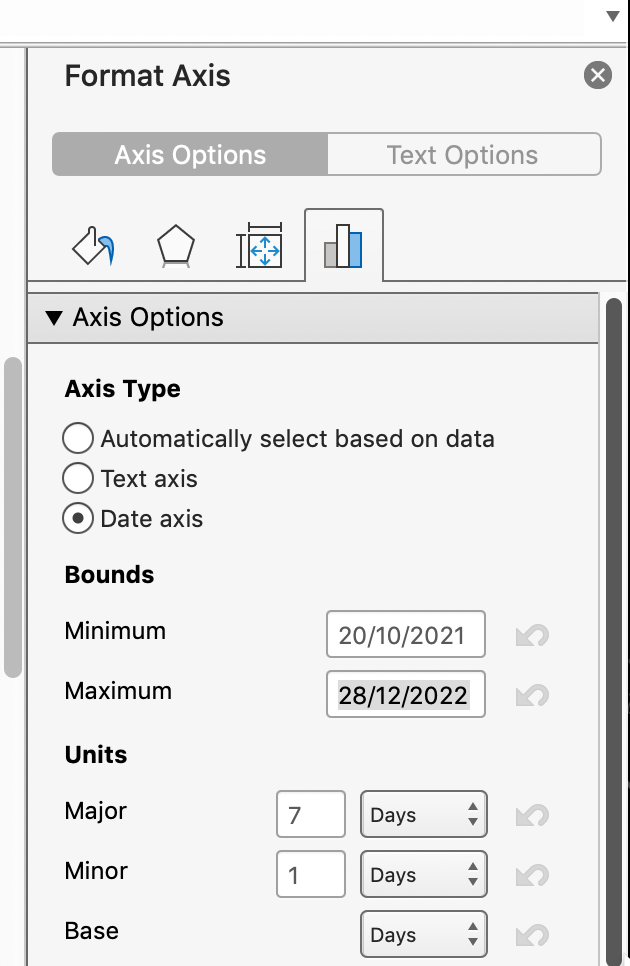 Horizontal Axis Labels - impossible to change date | Microsoft Community Hub