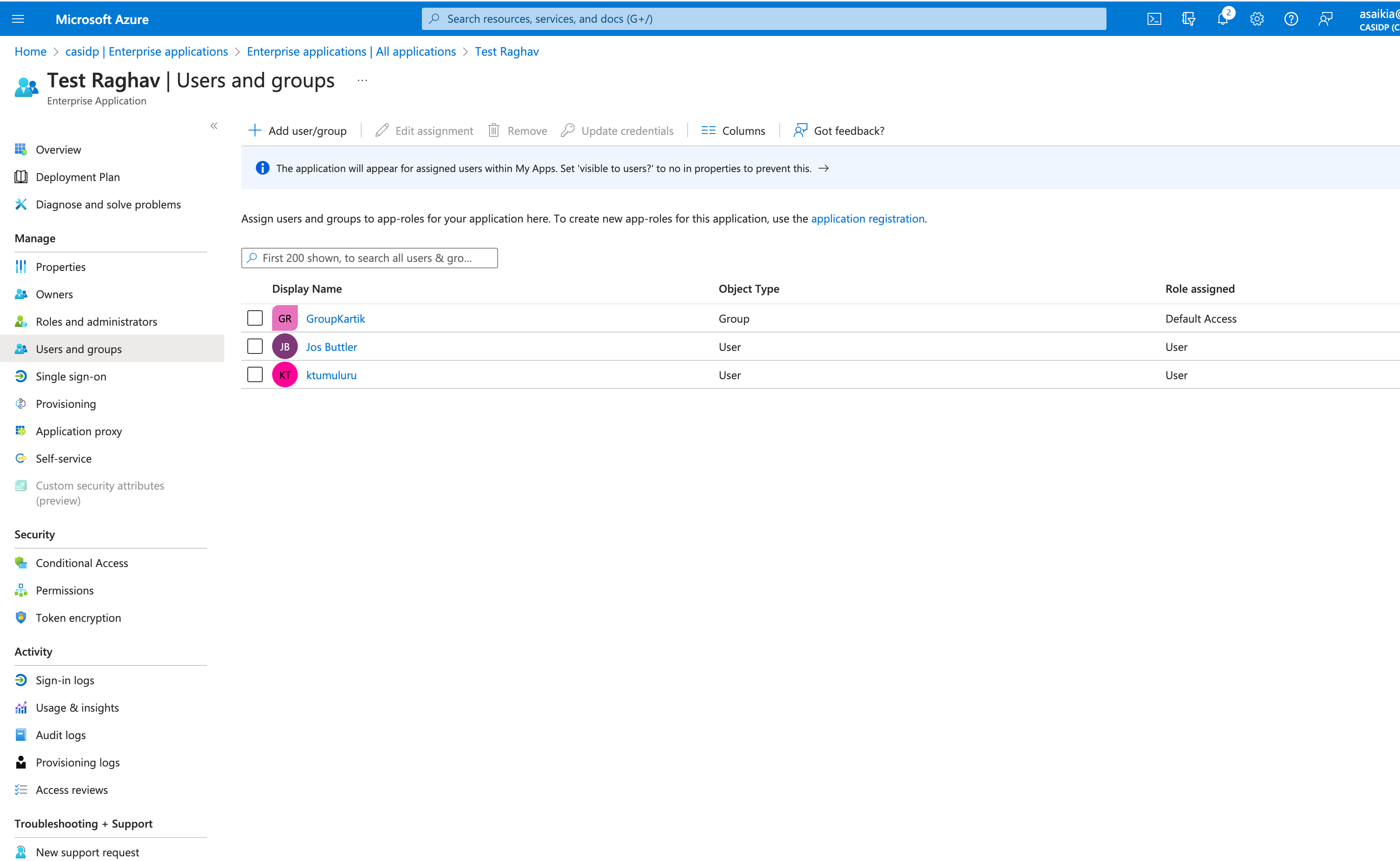Better handling of discrepancy in /appRoleAssignments and ...