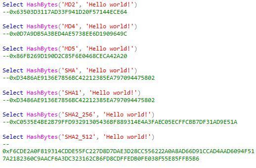 Data Hashing in SQL Server | Microsoft Community Hub