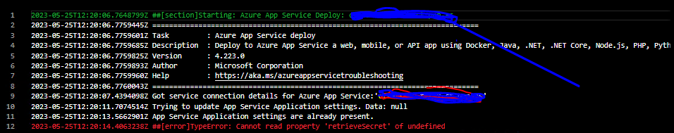 Azure App Service Deploy Task With Task Version 4 Getting Failed Microsoft Community Hub