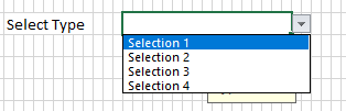 Position of drop down list selection in merged cells - different in ...