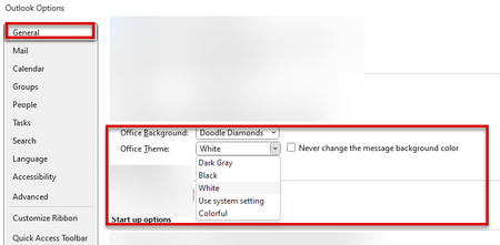 Glitch to change Outlook appearance | Microsoft Community Hub
