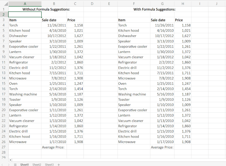 Introducing Formula Suggestions | Microsoft Community Hub
