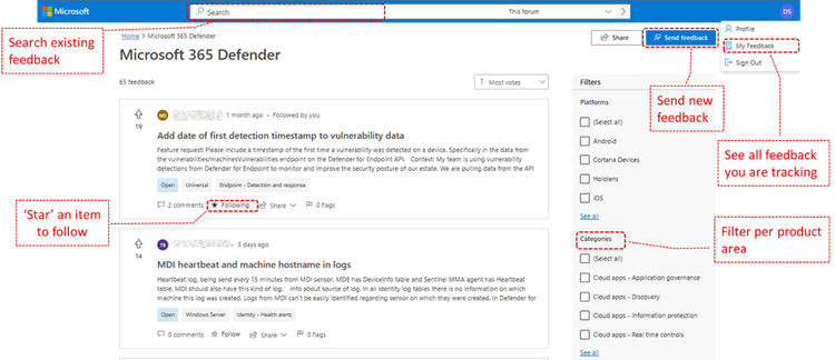 Share Your Feedback On Microsoft 365 Defender Via The New Feedback Portal 