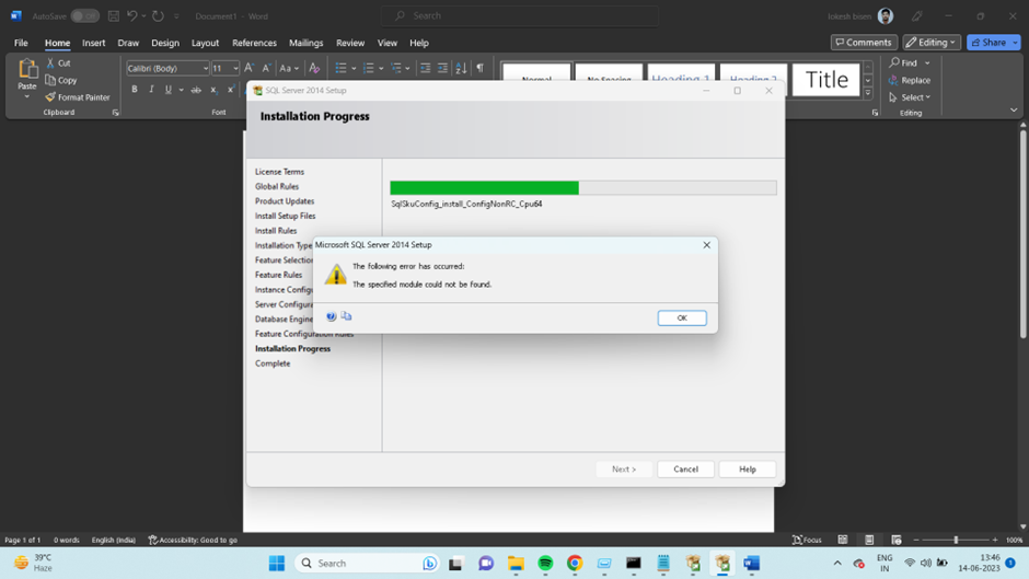 MS SQL 2014 INSTALLATION ISSUE | Microsoft Community Hub