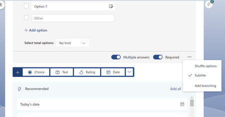 How do I creating a drop down list in Microsoft Form 365 | Microsoft Community Hub