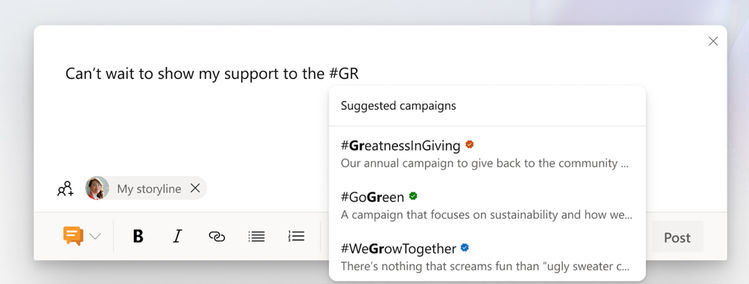Viva Engage Explained - Campaigns in Viva Engage | Microsoft Community Hub