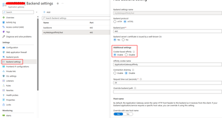 Configure ARRAffinity cookie when accessing Azure App Service behind Azure Application Gateway ...