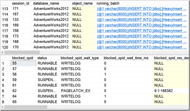 PAGELATCH_EX waits and heavy inserts | Microsoft Community Hub