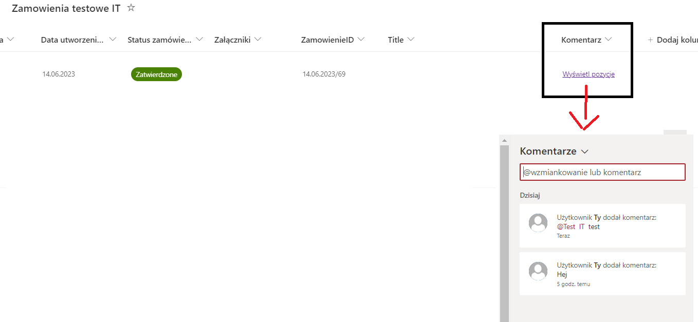 Comments in SharePoint lists | Microsoft Community Hub