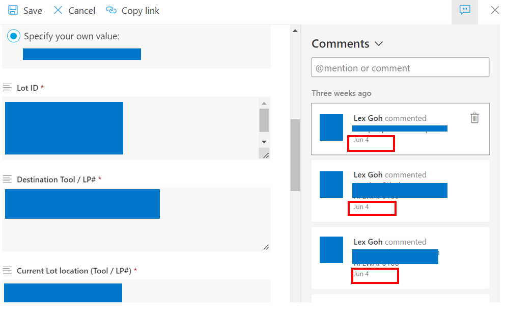 Sharepoint List - Comments to show timestamp | Microsoft Community Hub