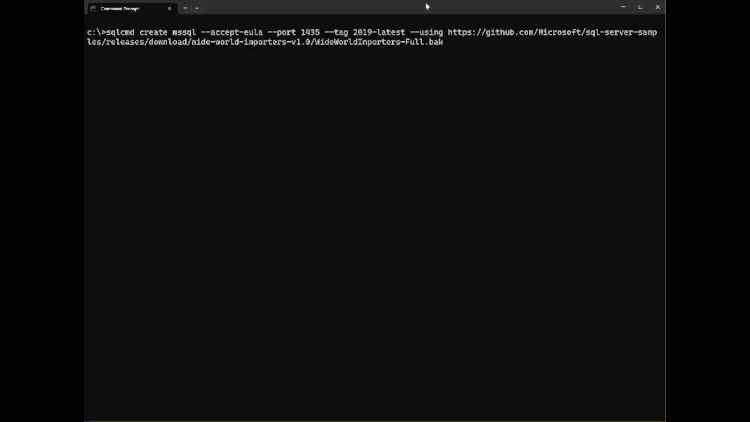 Use Sqlcmd To Create And Query A Sql Server Container For Development Microsoft Community Hub