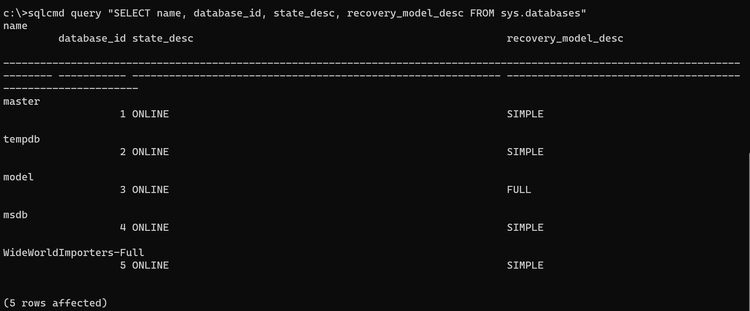 Use Sqlcmd To Create And Query A Sql Server Container For Development Microsoft Community Hub