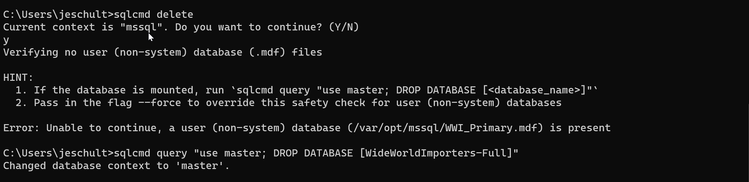 Use Sqlcmd To Create And Query A Sql Server Container For Development Microsoft Community Hub
