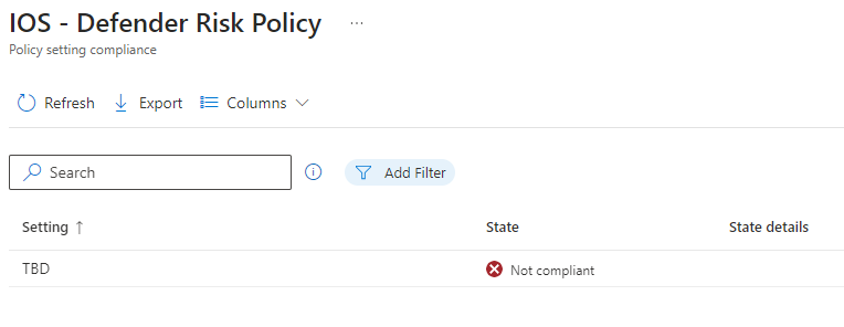 Device compliance error "TBD" in Intune for Defender Risk Policy ...