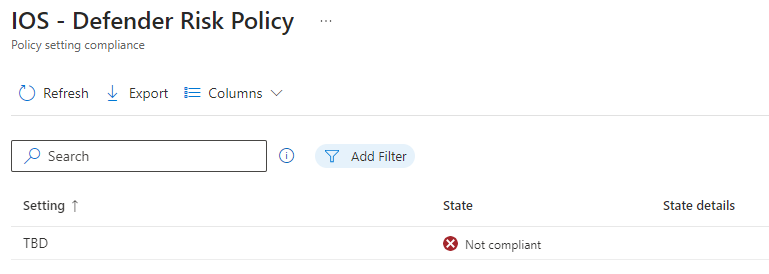 Device compliance error "TBD" in Intune for Defender Risk Policy ...