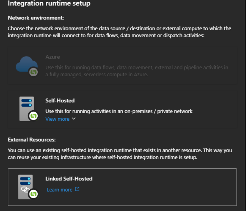 Unable to choose an Azure-based integration runtime when creating a ... Unable to choose an Azure-based integration runtime when creating a ...