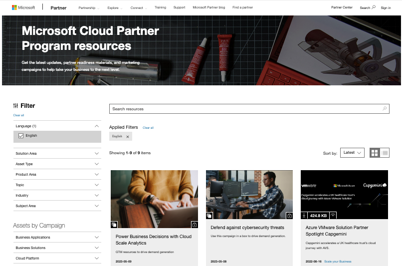Microsoft kumppanimarkkinointi - Partner Marketing Center (PMC ...
