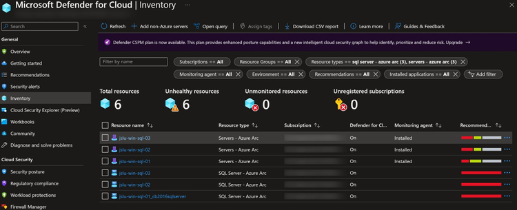 Enabling Microsoft Defender for Cloud for Arc Enabled SQL Server ...