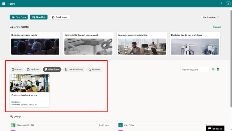 You can now save and edit your survey responses | Microsoft Community Hub