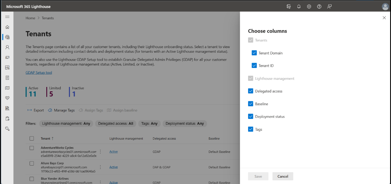 Improvements to the Tenants Page in Microsoft 365 Lighthouse ...