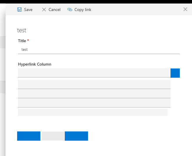 Cannot use hyperlink field with modern list | Microsoft Community Hub