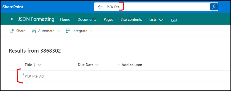 SharePoint List Search does not return result | Microsoft Community Hub