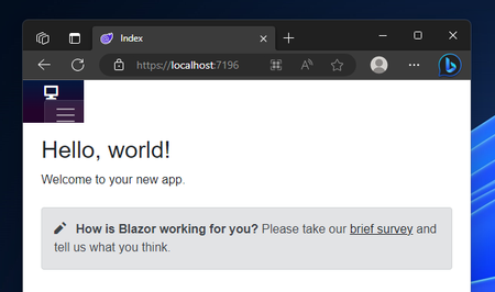 Convert the standard Blazor navigation menu to a collapsible icon menu ...