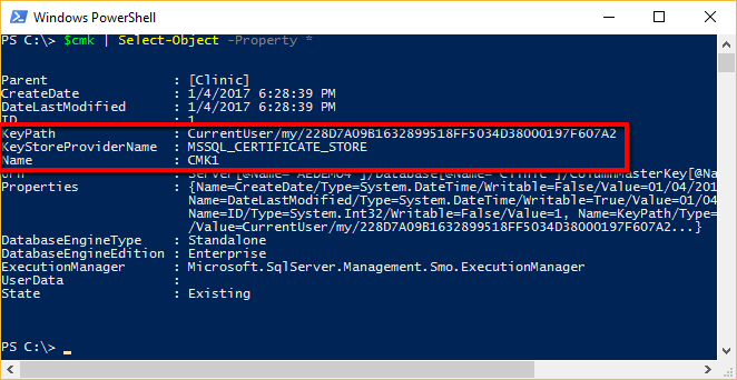 Getting Started With Always Encrypted Using Powershell Microsoft Community Hub