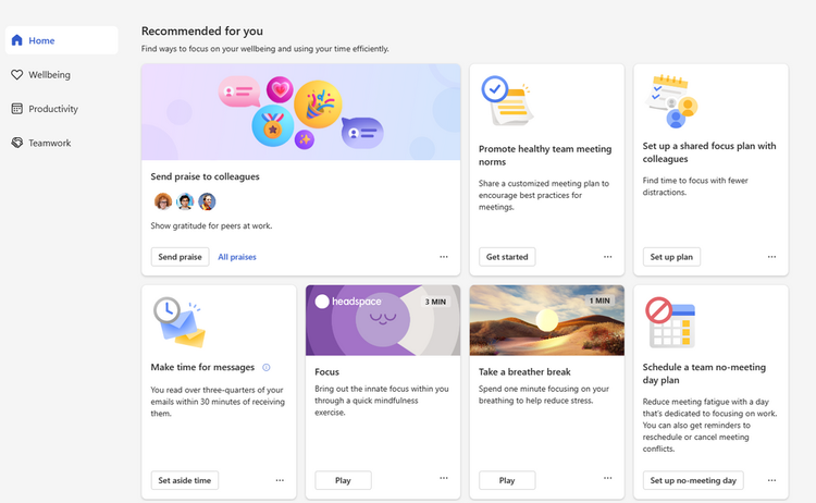 Viva Insights app redesign | Microsoft Community Hub