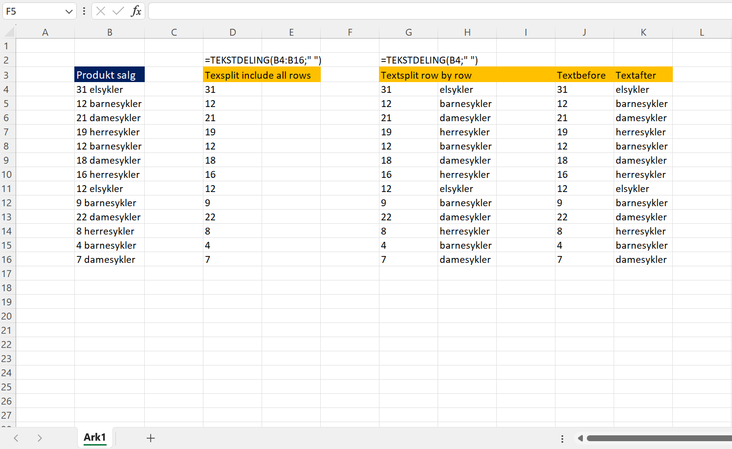 Textsplit selecting a range. | Microsoft Community Hub