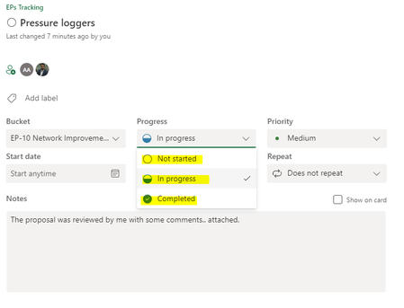 Planner Progress Status Customization | Microsoft Community Hub
