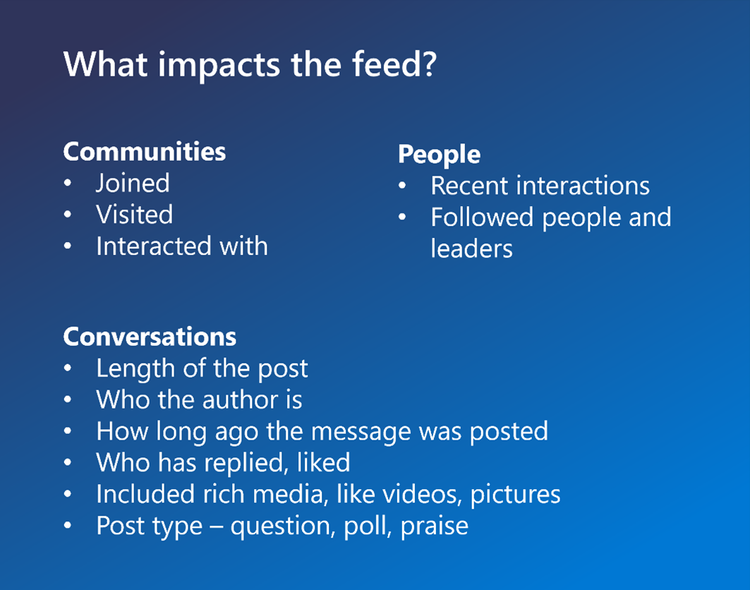 Viva Engage Explained: The Feed | Microsoft Community Hub