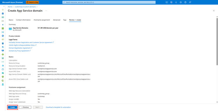 How to use Custom Domains with WordPress on App Service | Microsoft ...