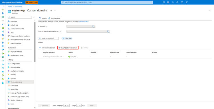 How to use Custom Domains with WordPress on App Service | Microsoft ...