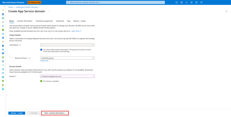 How to use Custom Domains with WordPress on App Service | Microsoft ...
