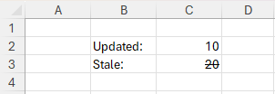 Announcing Excel Stale Value Formatting