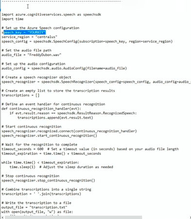 Video Transcription using Azure Speech and MoviePy | Microsoft Community Hub