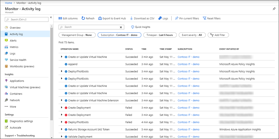 Monitorando Recursos Criados Na Azure Com Kusto Query Language Kql E Log Analytics Microsoft