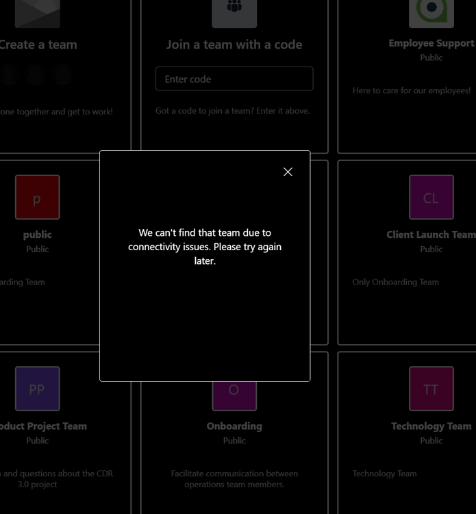 Teams client is not showing Teams list | Microsoft Community Hub