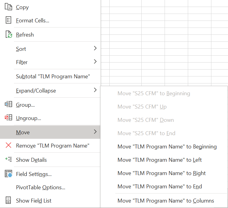How to move a field on Pivot Table | Microsoft Community Hub