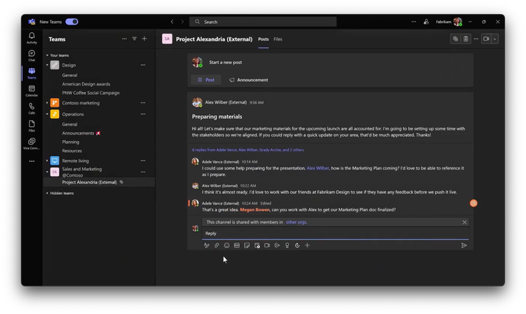 No tenant switching needed | Shared channels in Microsoft Teams