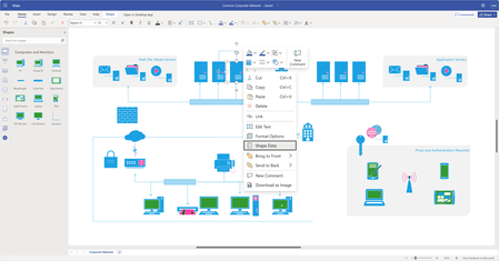 View and edit shape data in Visio for the web | Microsoft Community Hub