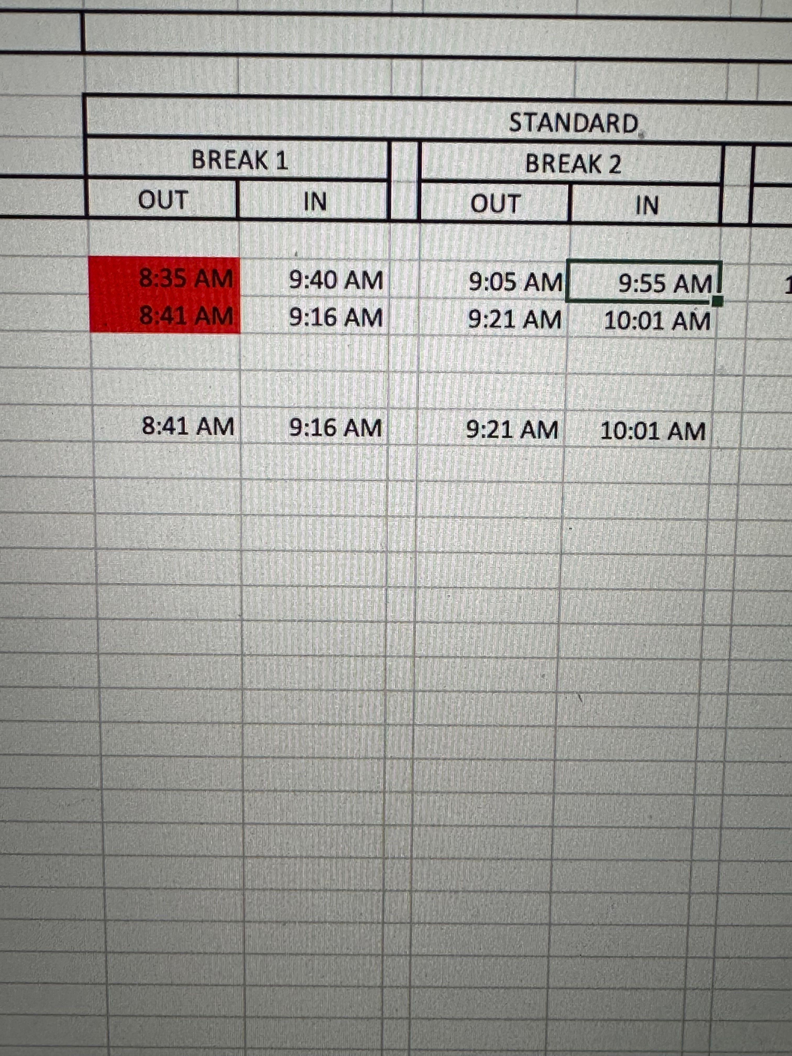 Break Schedule | Microsoft Community Hub