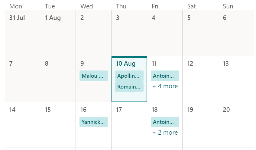 Calendar List in Sharepoint - Default item values | Microsoft Community Hub