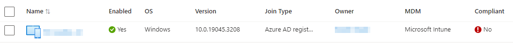 Device In Azure AD showing as not compliant, yet in Intune the device ...