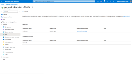 Access network isolated APIs and databases from Azure Static Web Apps | Microsoft Community Hub